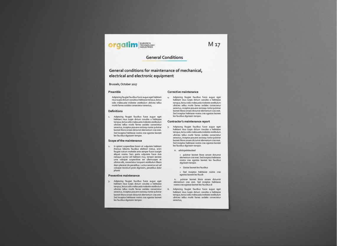 Orgalim General Conditions | Standard Terms for Europe’s Technology ...