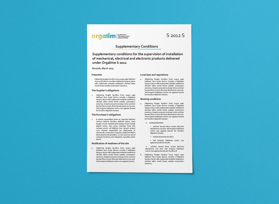 Orgalim Licensing portal